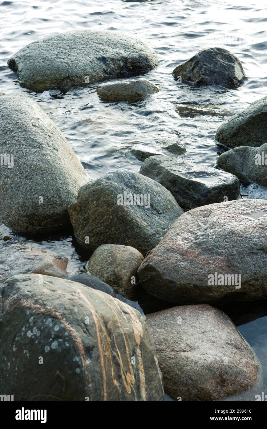 Rocks in water Stock Photo - Alamy