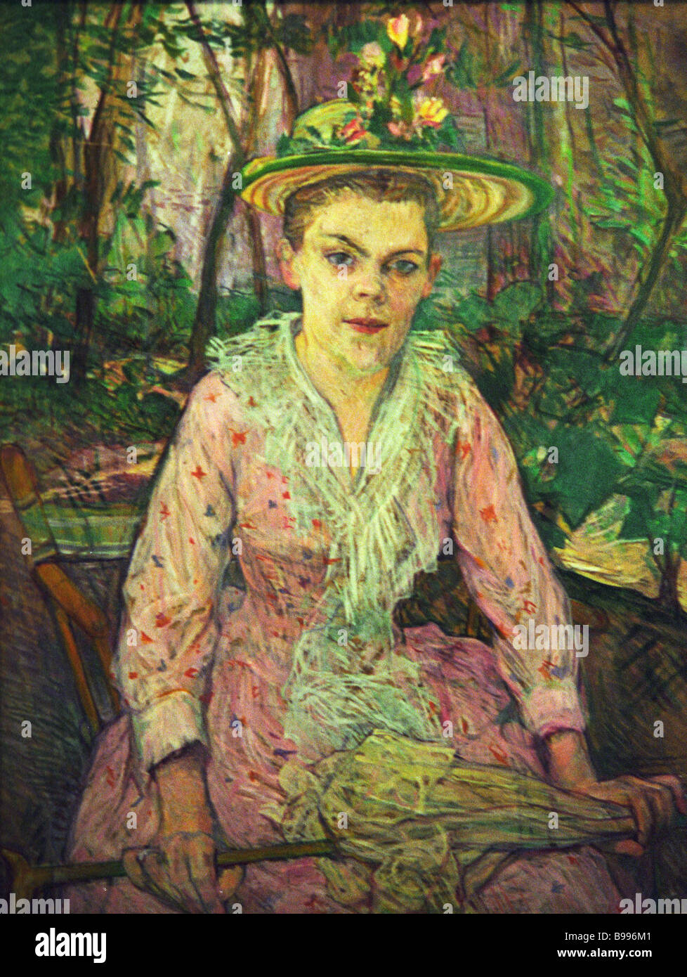 Henri de Toulouse Lautrec 1864 1901 Woman with an Umbrella Berthe the ...