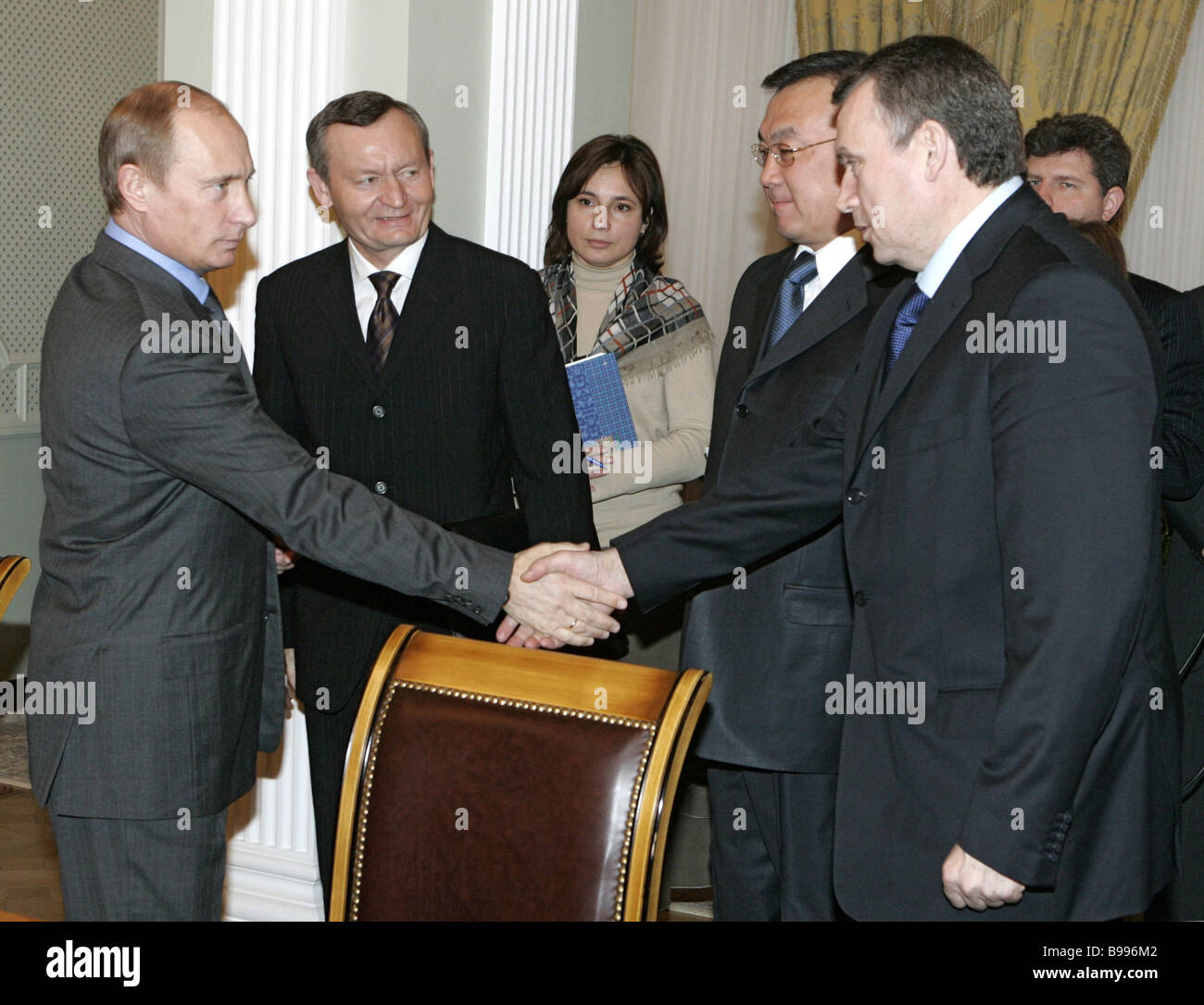 Russian President Vladimir Putin Anatoly Romanov left to right ...