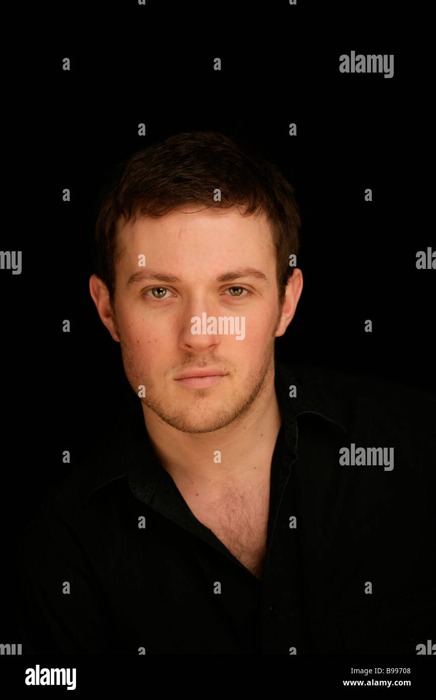 hard looking young man young handsome man head and shoulders cool ...