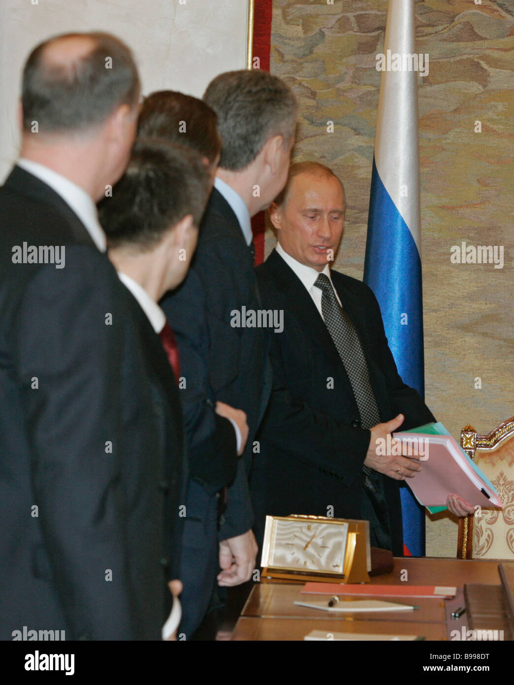 Russia s President Vladimir Putin right before Kremlin conference with ...