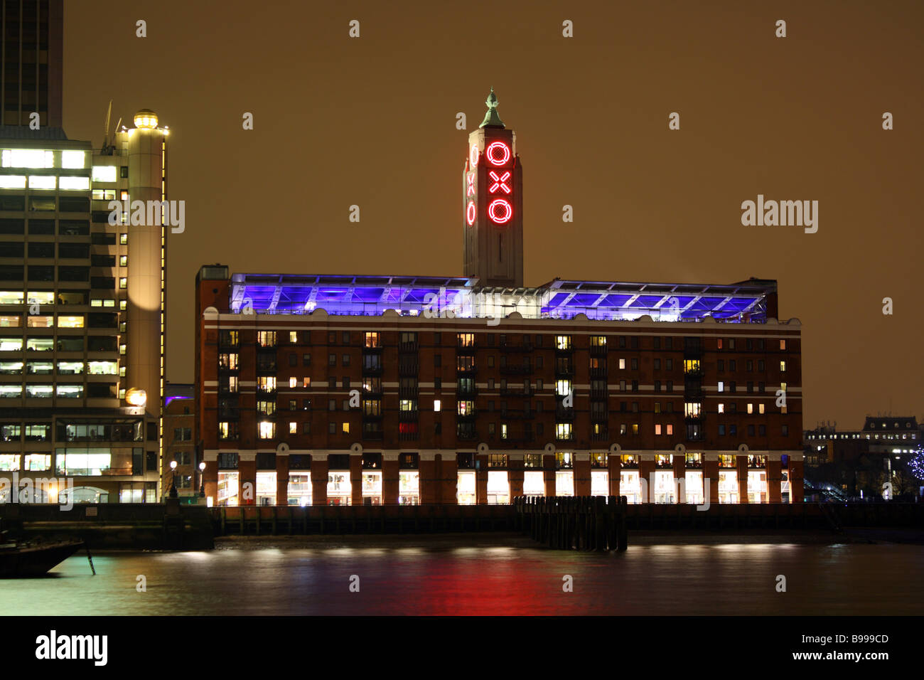 The OXO building at night Stock Photo - Alamy