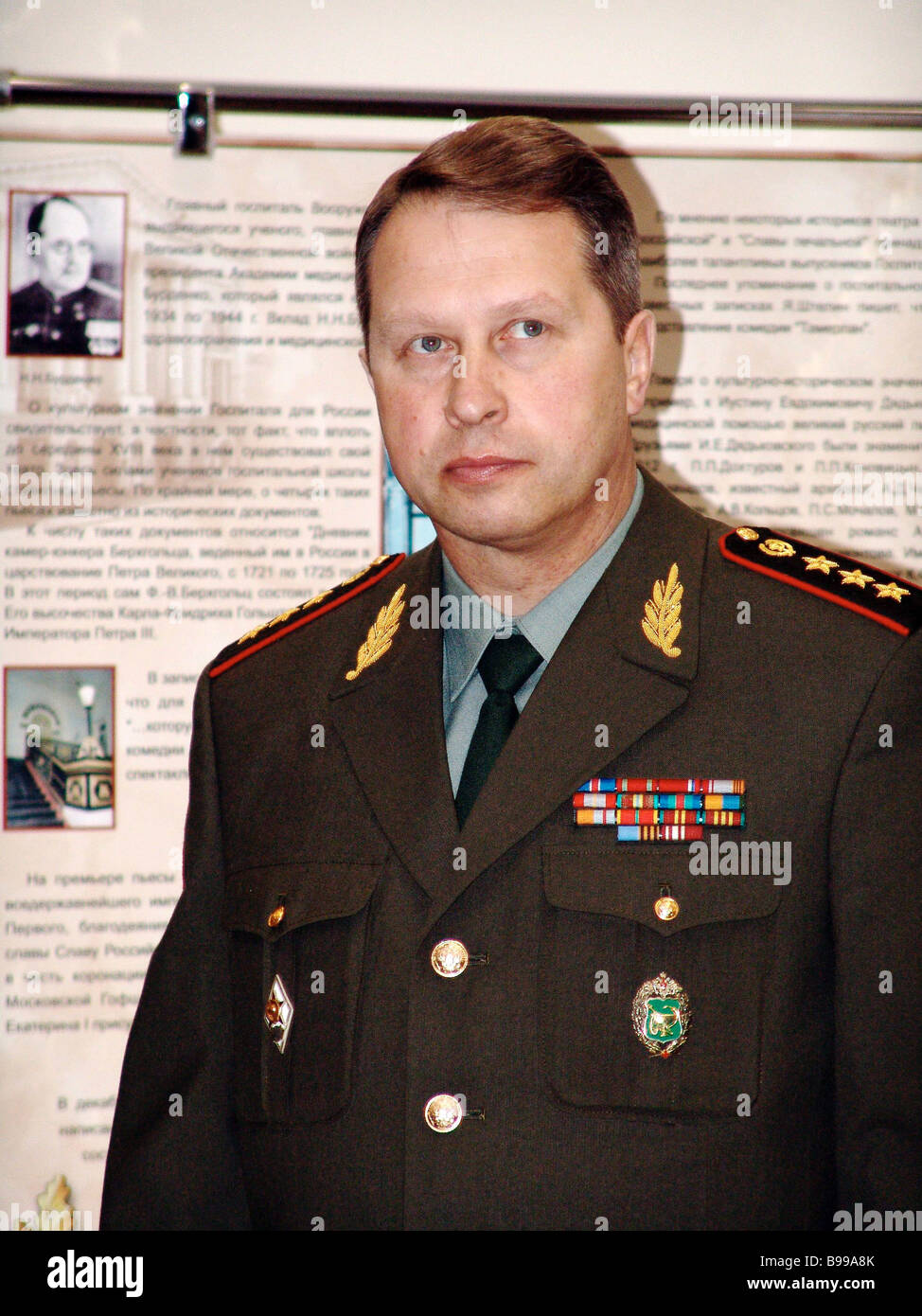 Colonel General Igor Bykov chief of the Main Military Medical Board of ...