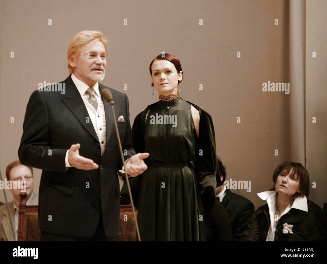 Choreographer Vladimir Vasiliev and Triumph prize winner ballerina ...