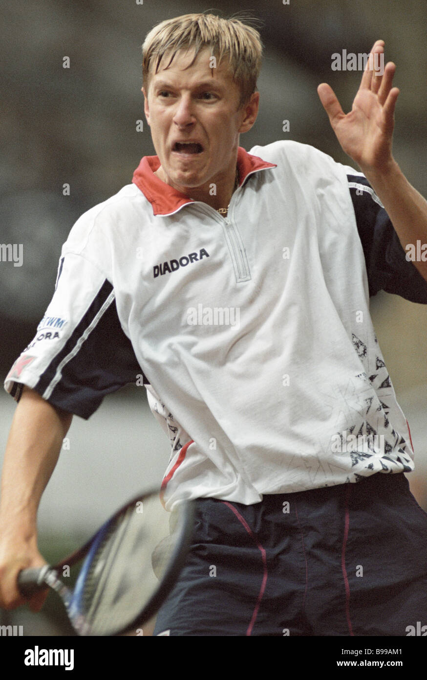 Yevgeny Kafelnikov a national team player at the international Davis ...