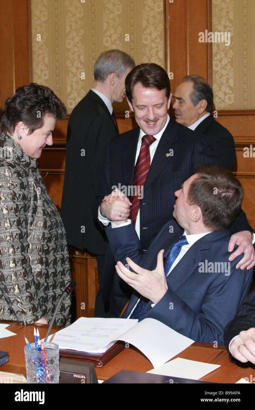 Russian Agriculture Minister Alexei Gordeev centre Regional Development ...