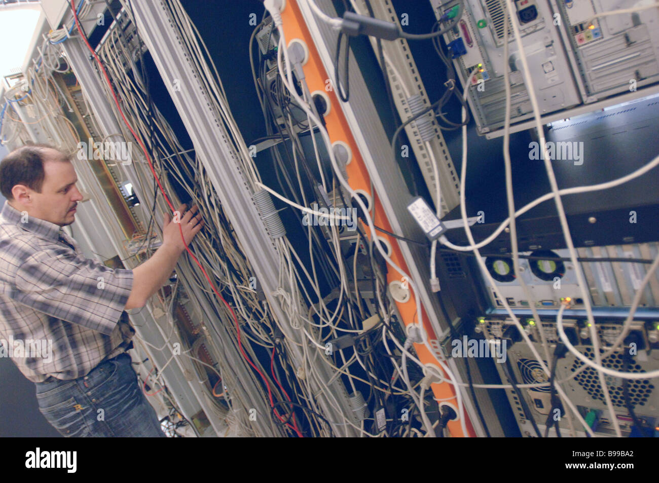 The work of a systems administrator Stock Photo - Alamy