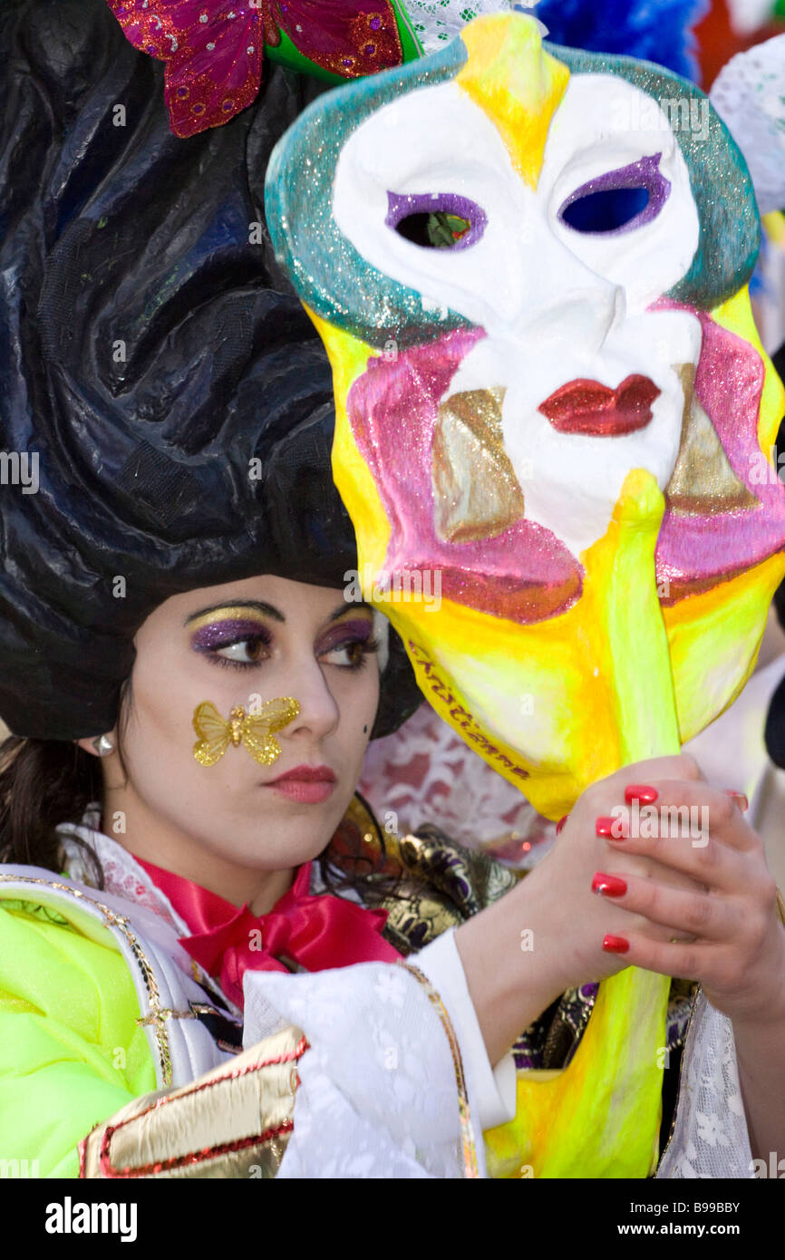 Young Woman in Carnival Costume Valletta Malta Stock Photo - Alamy