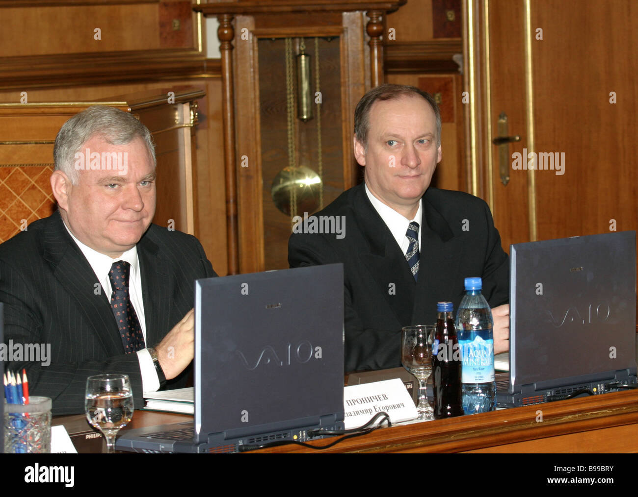 Federal Security Service director Nikolai Patrushev and first deputy ...
