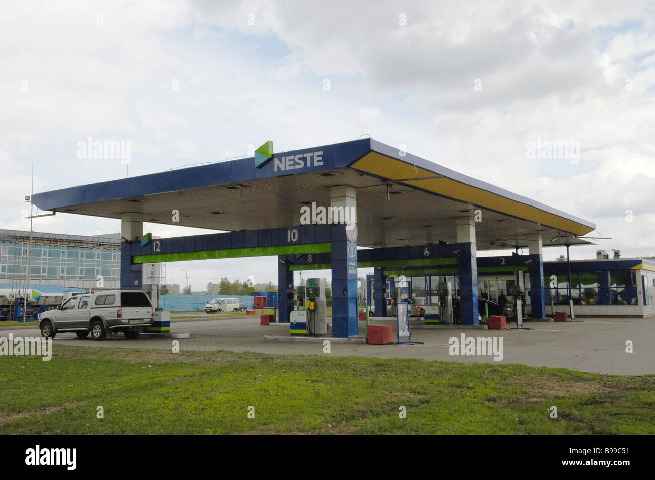 A gas station of Neste St Petersburg Company affiliated to the ...