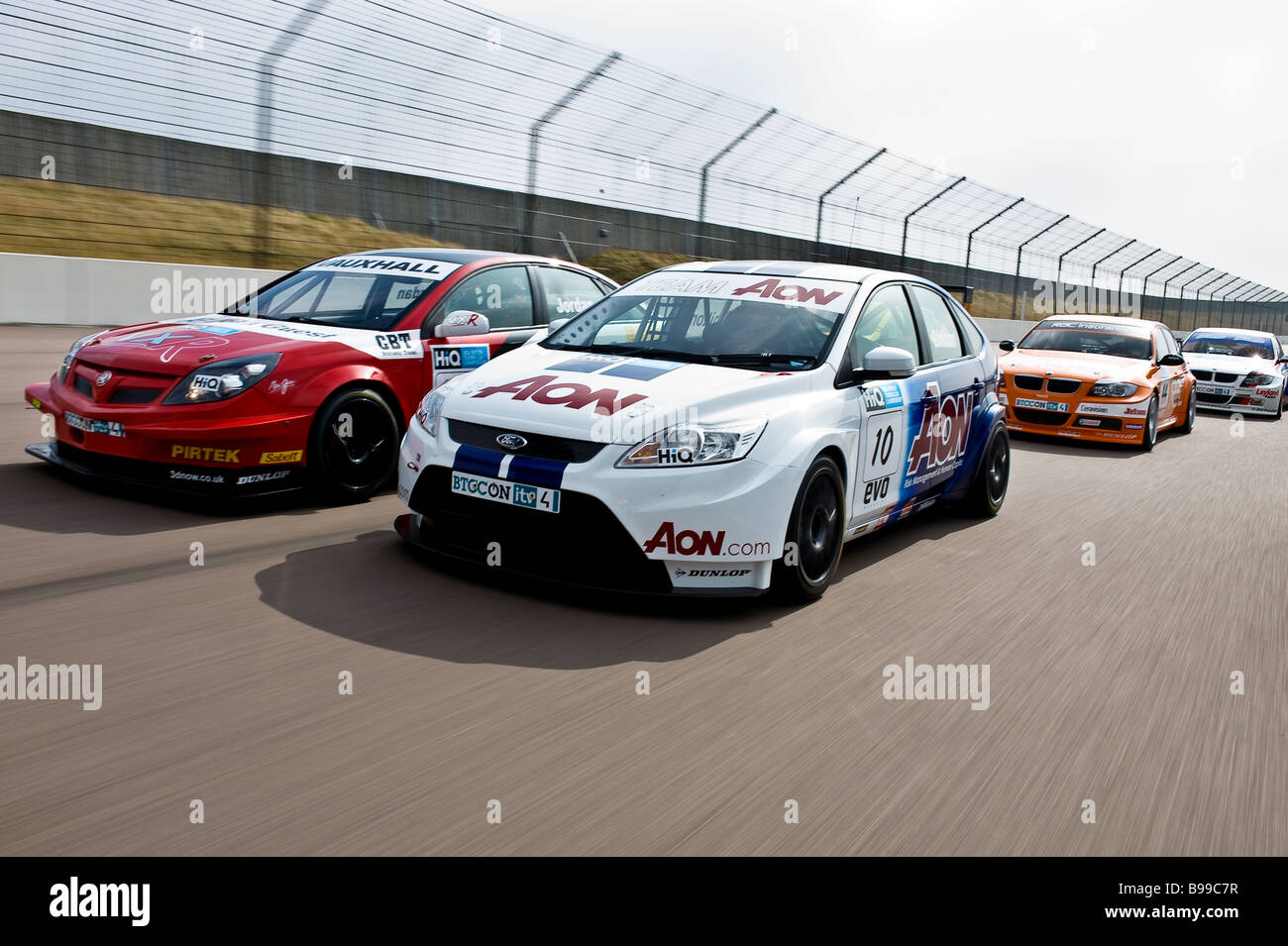 Tom Chilton in the 2009 BTCC Ford Focus ST during testing at the ...