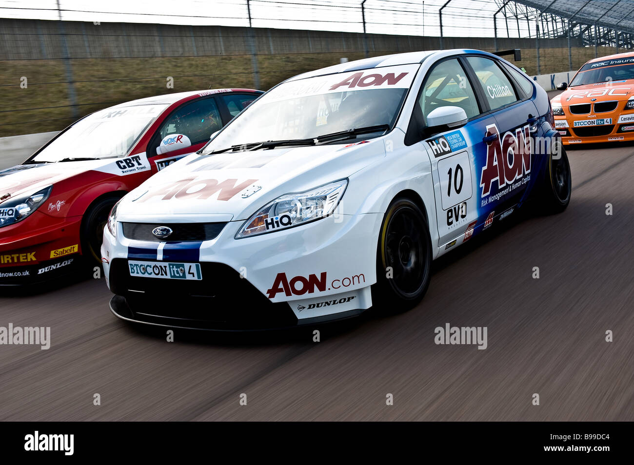 Tom Chilton in the 2009 BTCC Ford Focus ST during testing at the ...