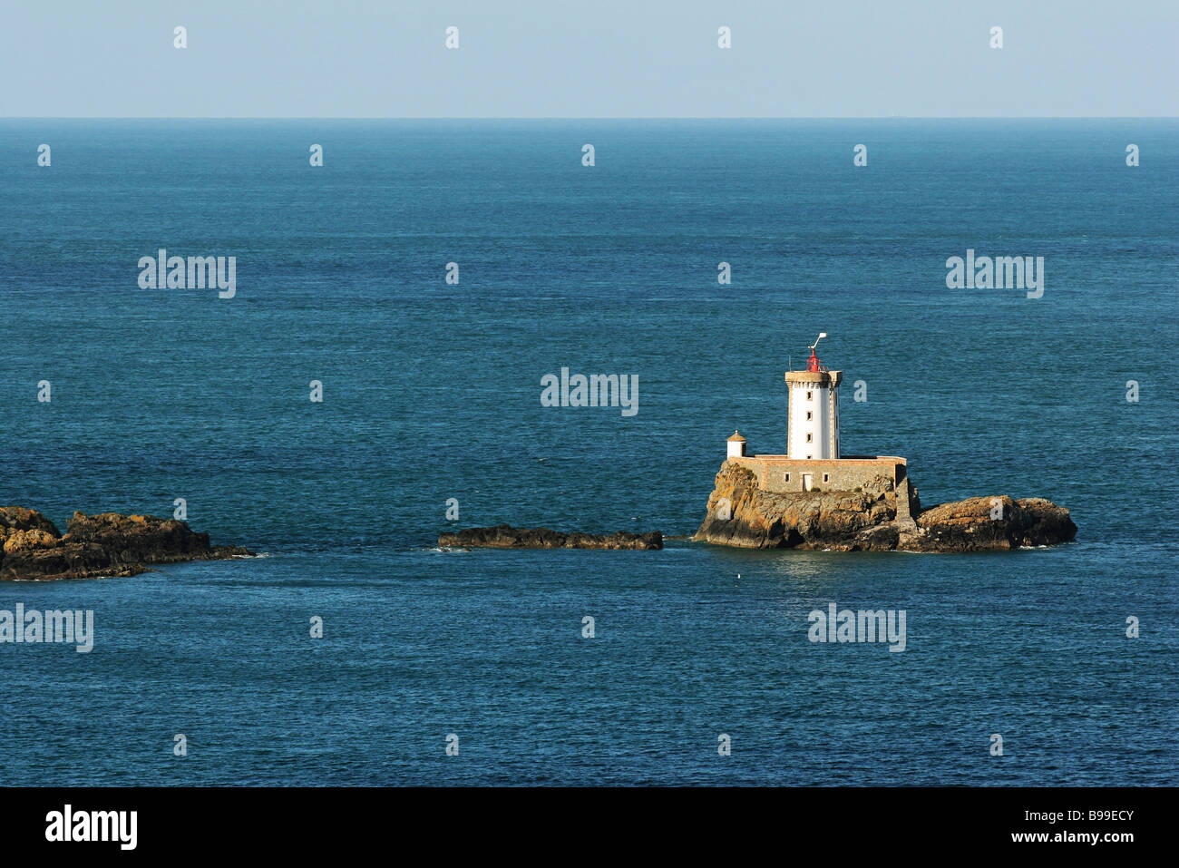 Lighthouse, Brittany, France Stock Photo - Alamy