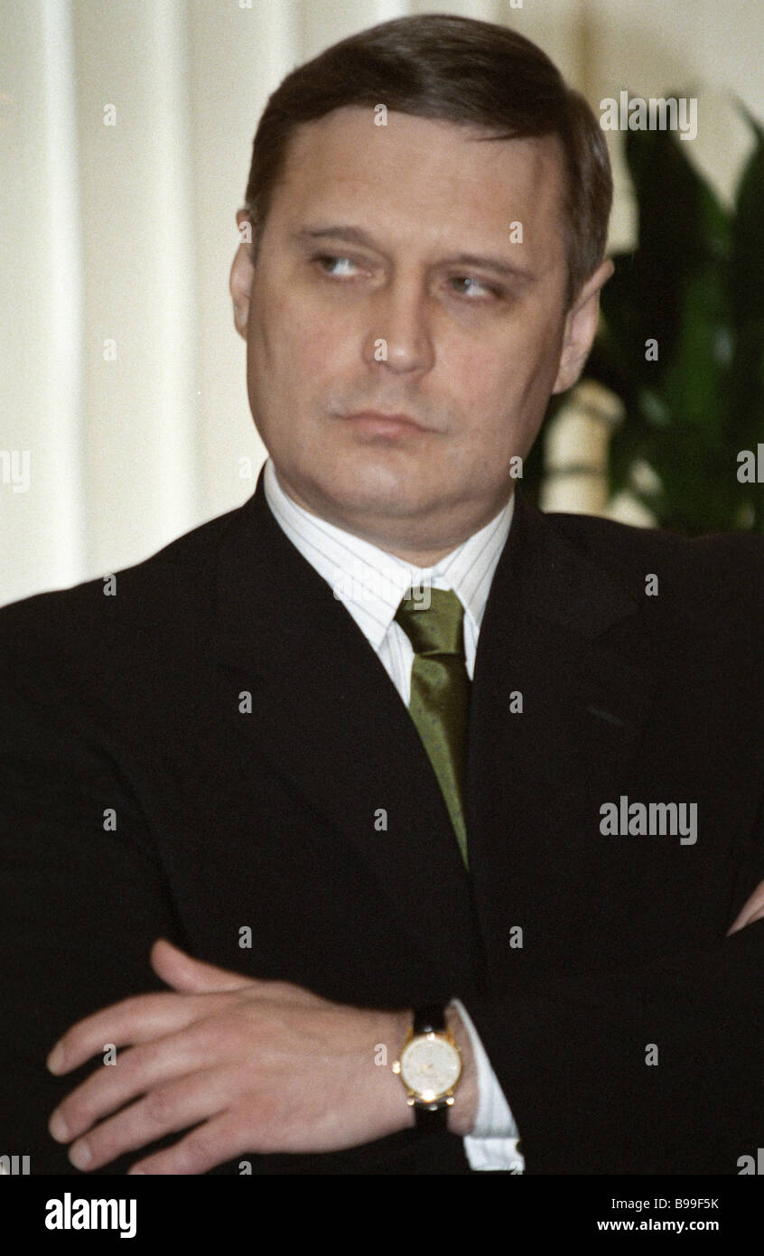 Russian Prime Minister Mikhail Kasyanov Stock Photo - Alamy