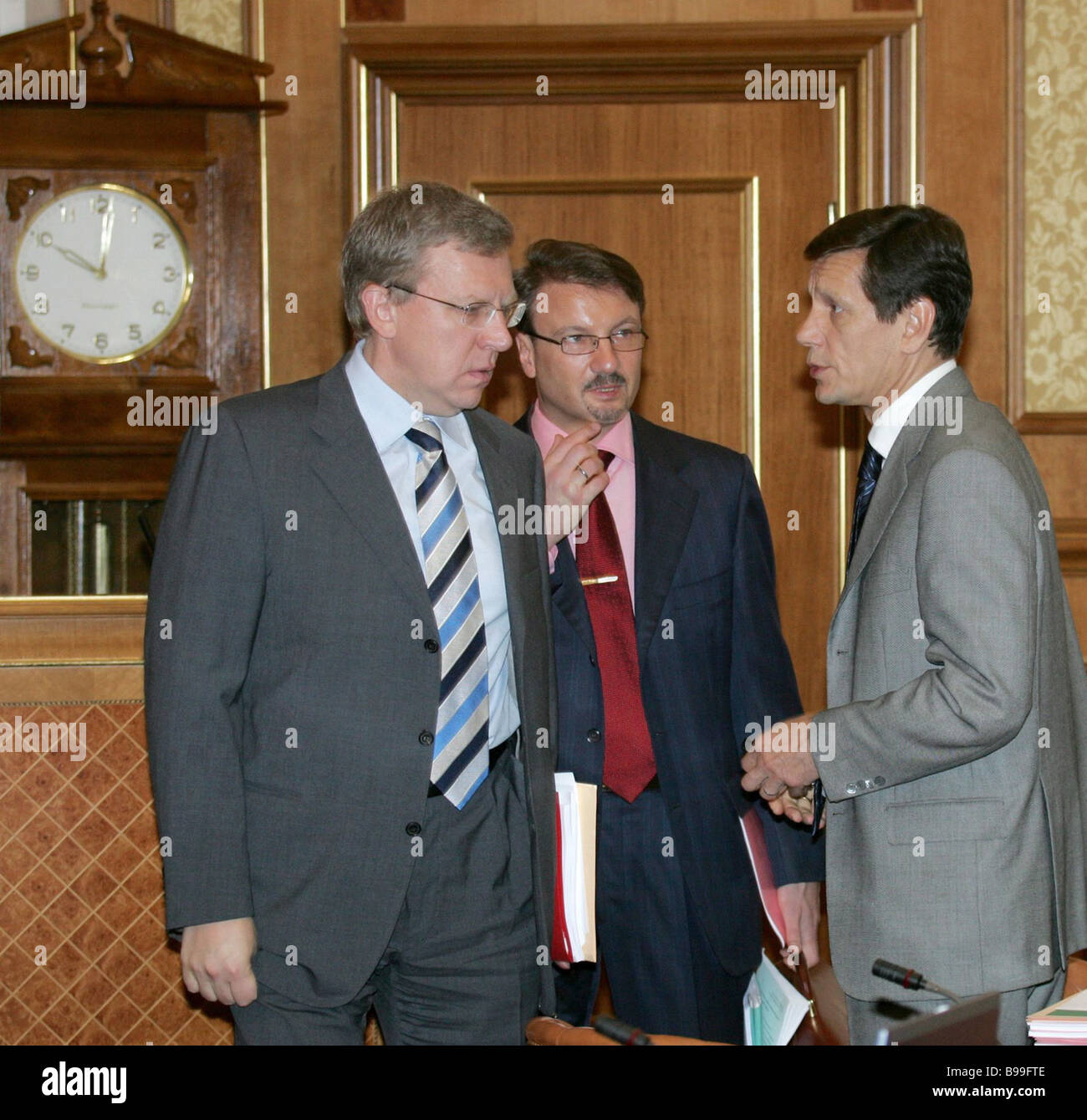 Finance Minister Alexei Kudrin left Economic Development and Trade Minister German Gref and Vice ...