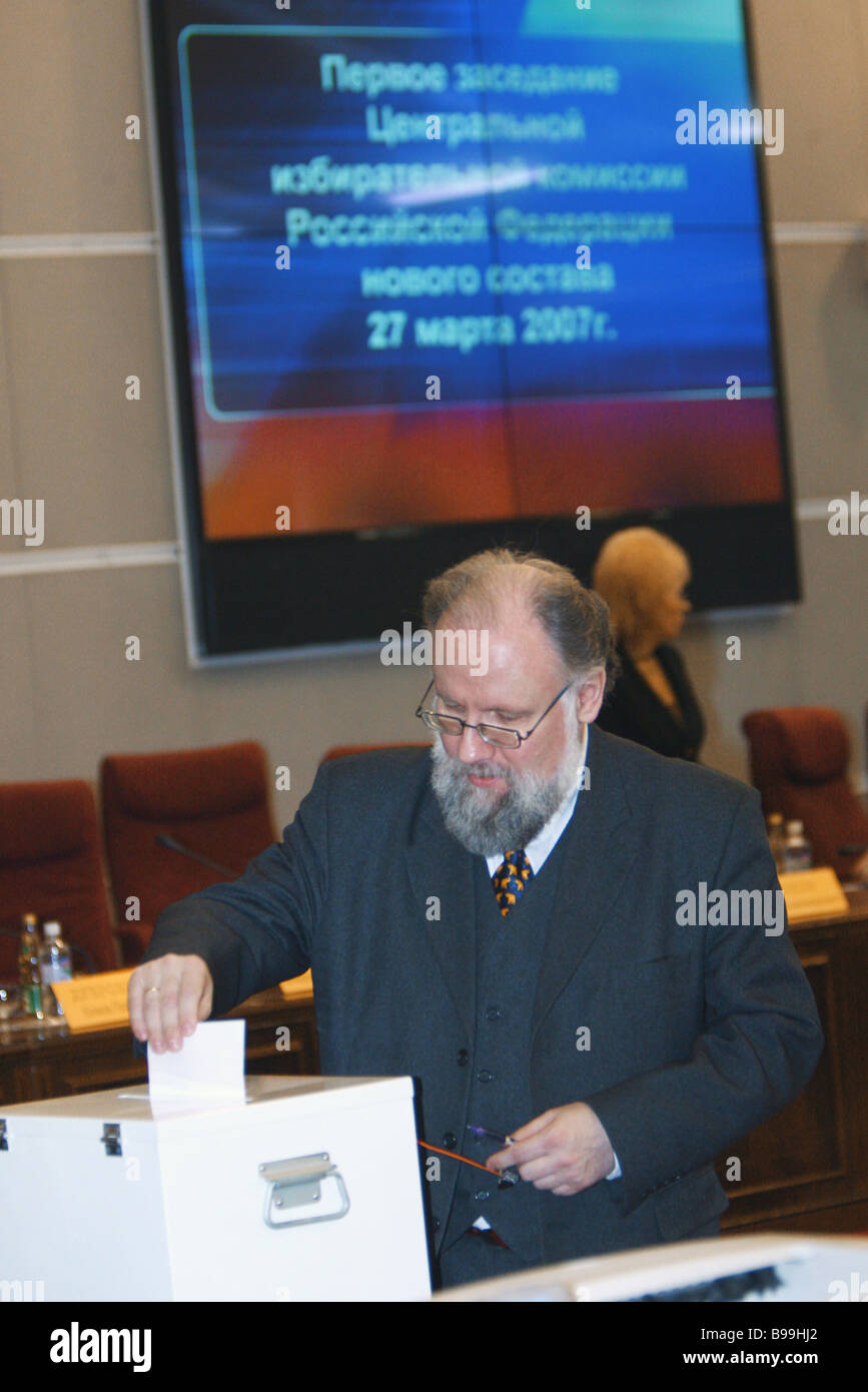Vladimir Churov newly elected Central Election Commission president ...