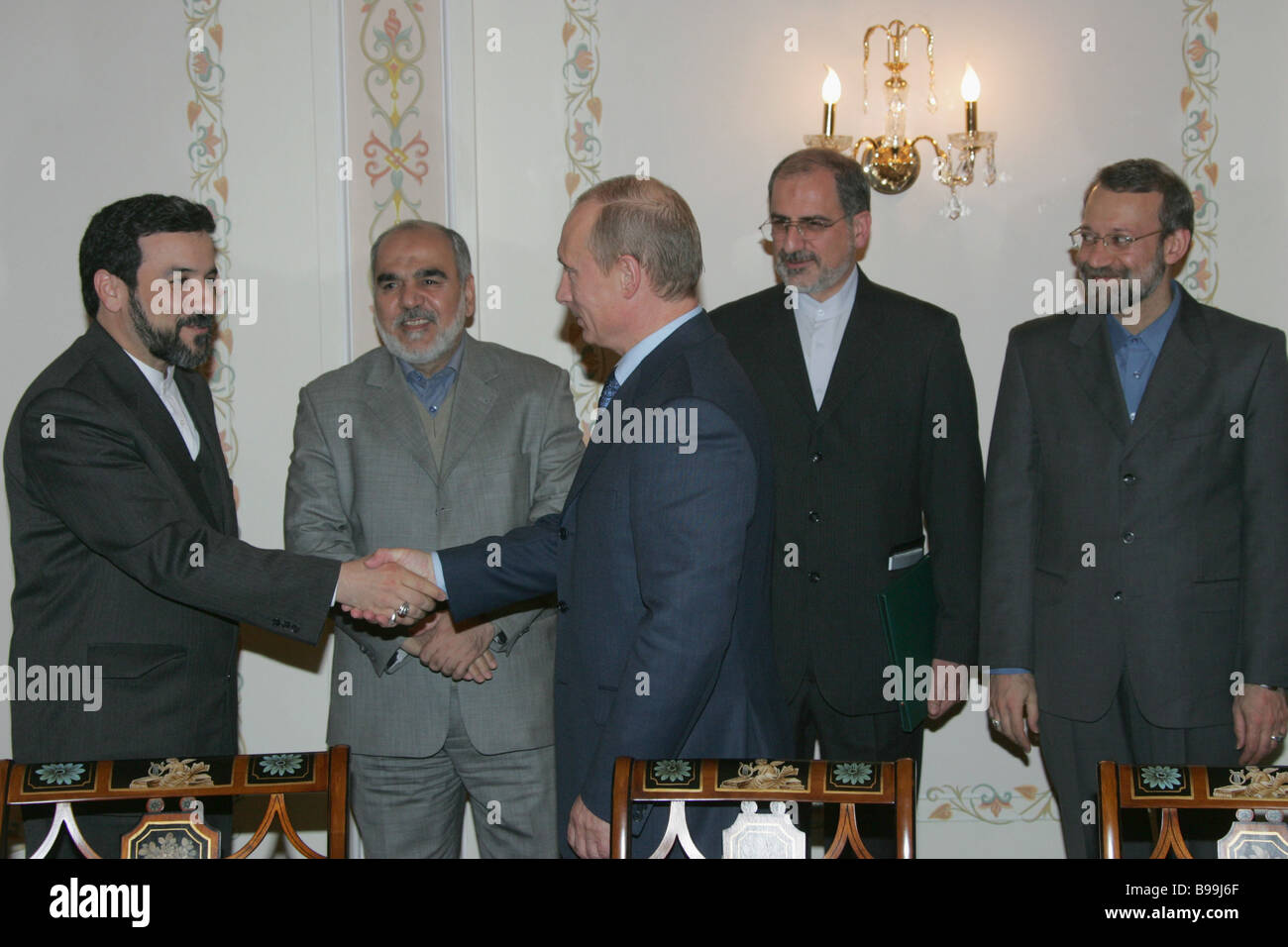 From left to right Abbas Araghchi Deputy Foreign Minister of Iran Sayed ...