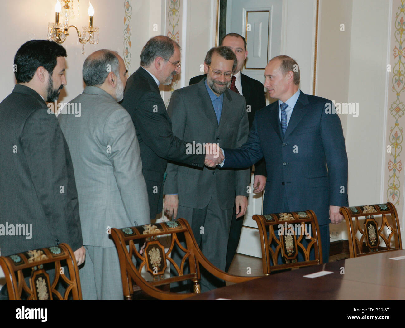 From left to right in the foreground Abbas Araghchi Iranian Deputy ...