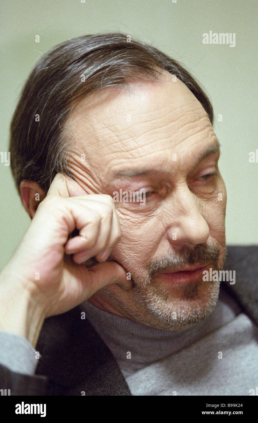 Theater and film actor People s Artist of the USSR Oleg Yankovsky Stock ...