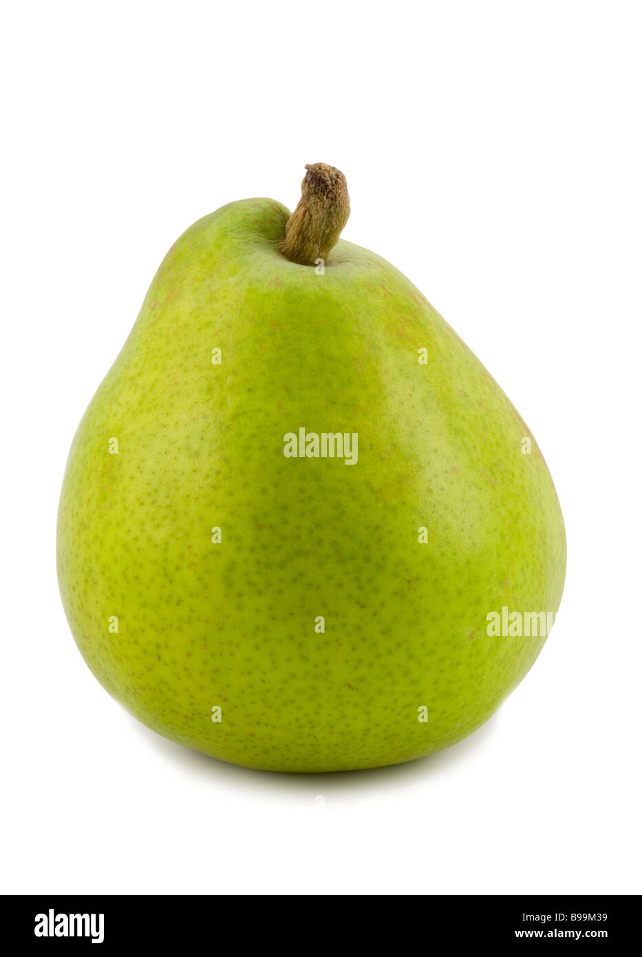 the large green pear isolated on white background Stock Photo - Alamy