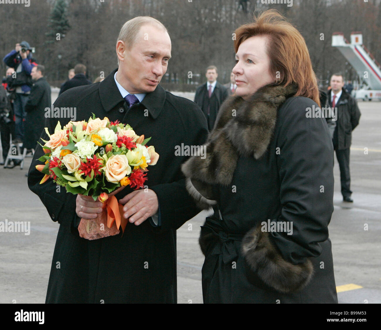 Russian President Vladimir Putin And His Wife Lyudmila Meet The U S