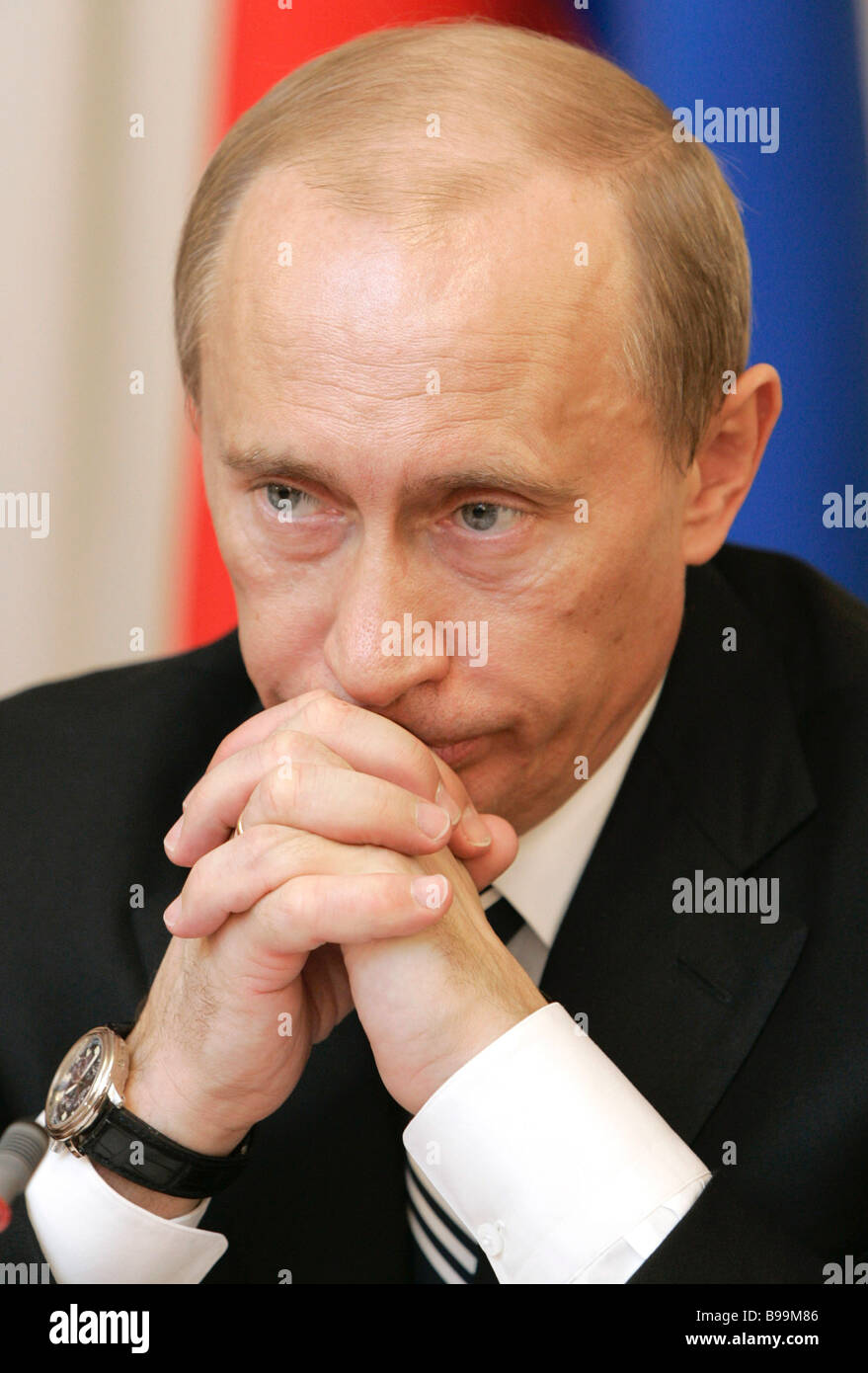 Russian President Vladimir Putin during a meeting of the Russian State ...