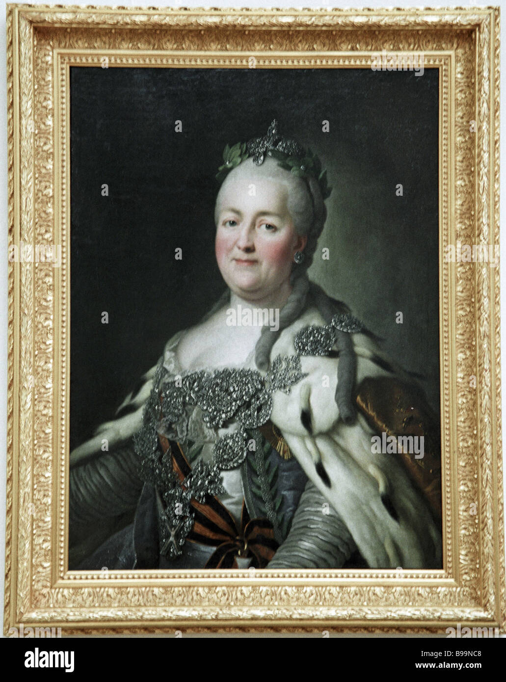 Empress Catherine I Portrait reproduction at the exposition Russian ...