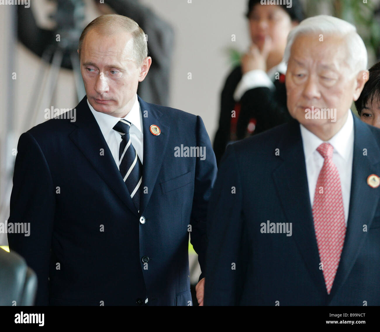 Russian President Vladimir Putin and Morris Chang Chairman of Taiwan ...