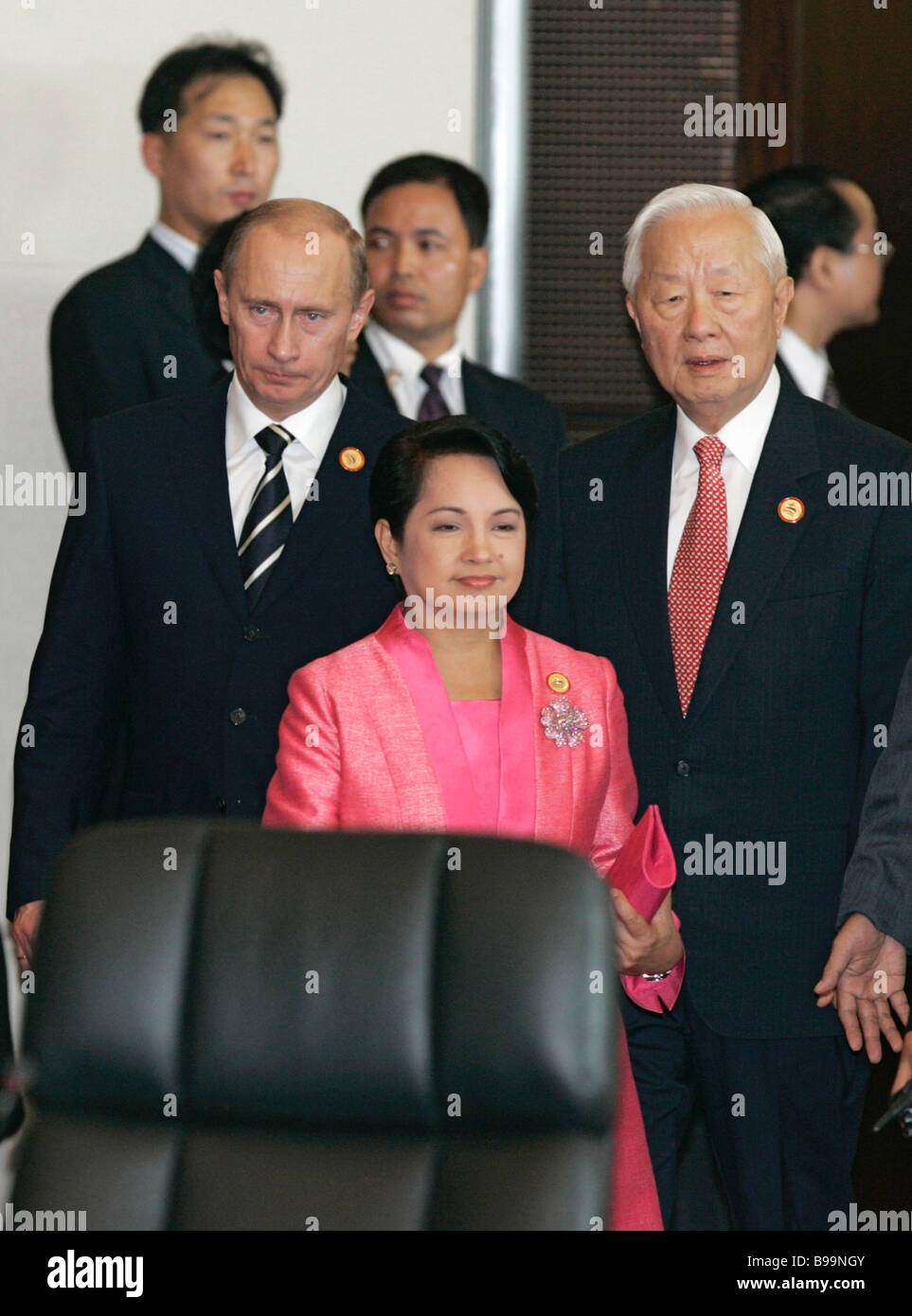 Russian President Vladimir Putin and Morris Chang Chairman of Taiwan ...