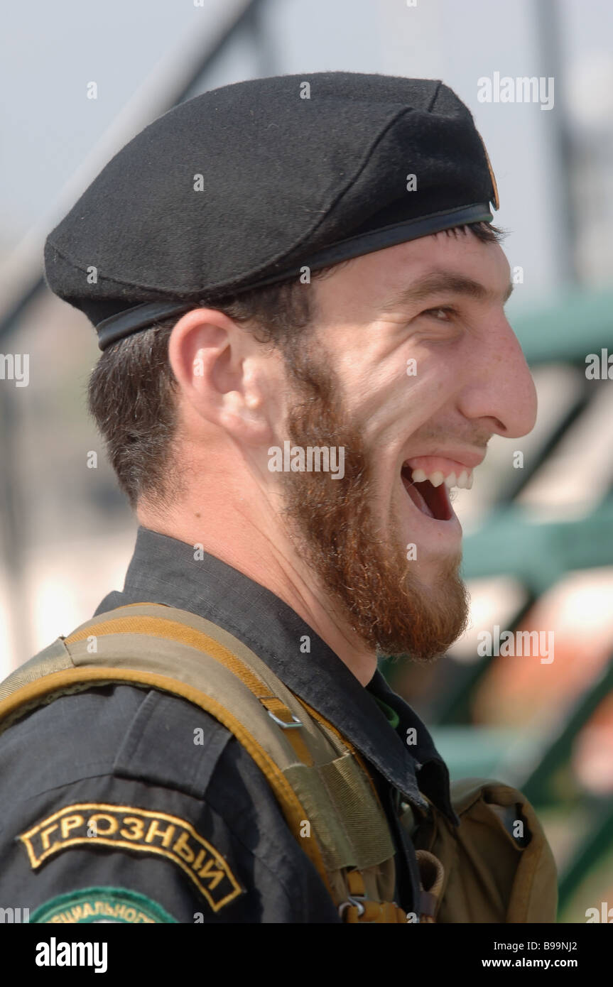 A Chechen special force officer Stock Photo - Alamy