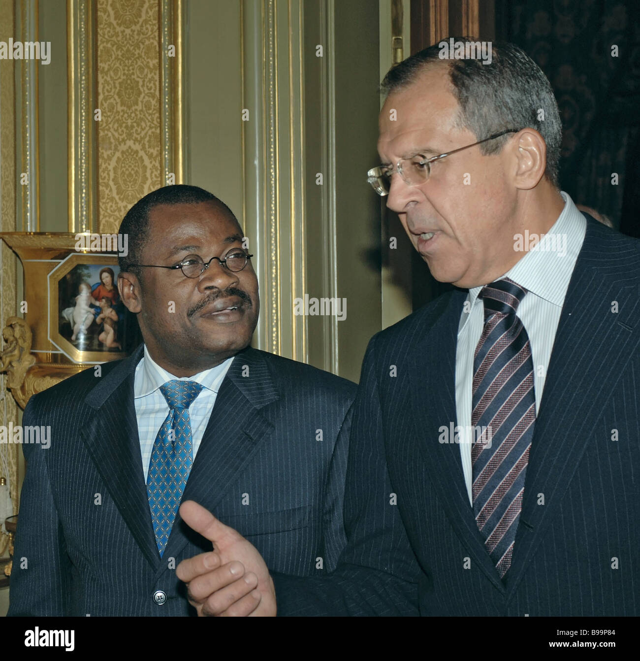 Angolan Foreign Minister Joao Bernardo Miranda and Russian Foreign ...