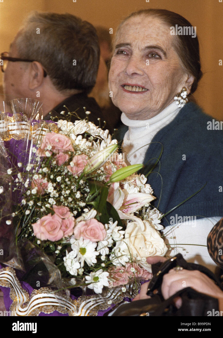 Actress Valentina Kuznetsova at film director Mikhail Romm s birth ...