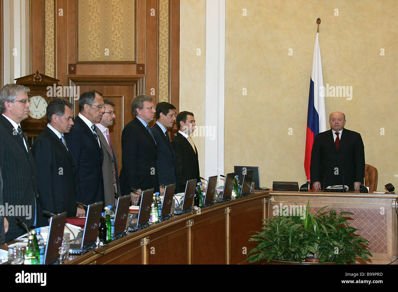 Russian cabinet members before the session Stock Photo - Alamy