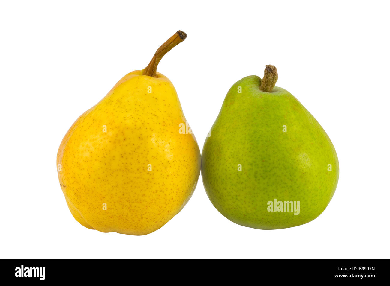 the two full pears isolated with clipping path Stock Photo - Alamy