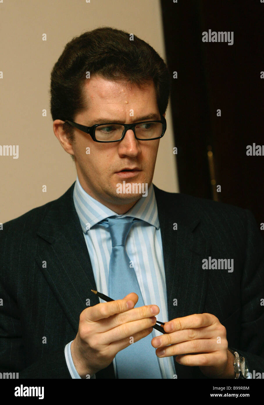 Kirill Androsov Russian Deputy Economic Development and Trade Minister at a conference in Moscow ...