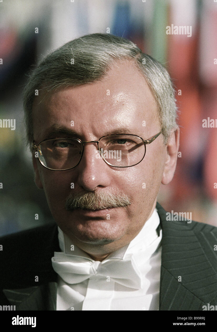Reporter Vitaly Tretyakov Stock Photo - Alamy