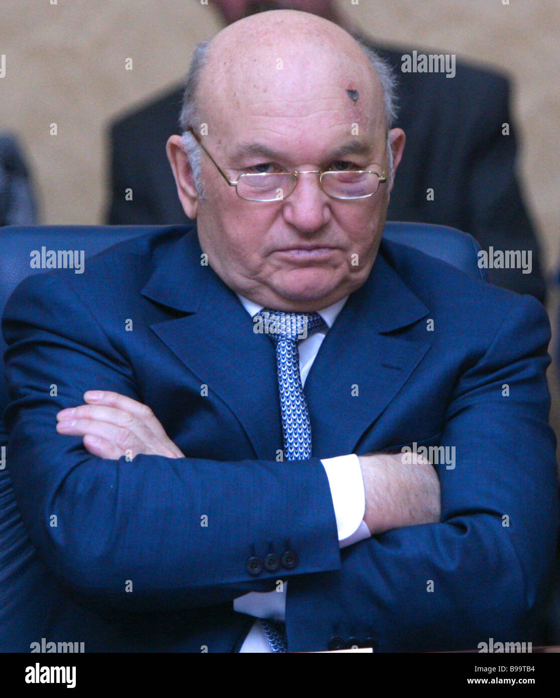 Moscow Mayor Yury Luzhkov attending the Moscow Court s 2006 performance ...