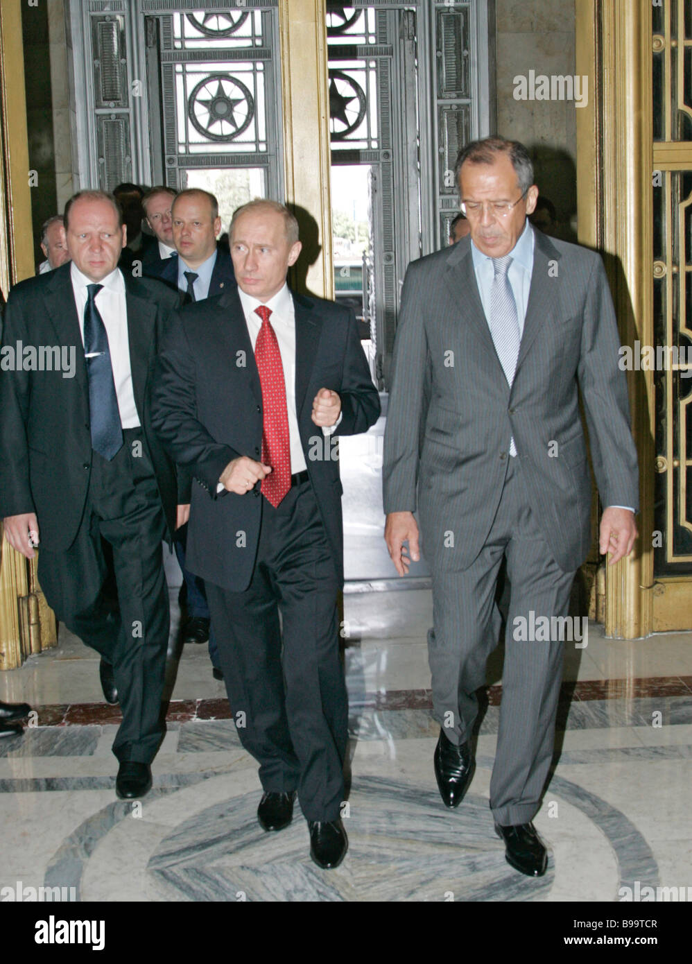 President Vladimir Putin and Foreign Minister Sergei Lavrov left to ...