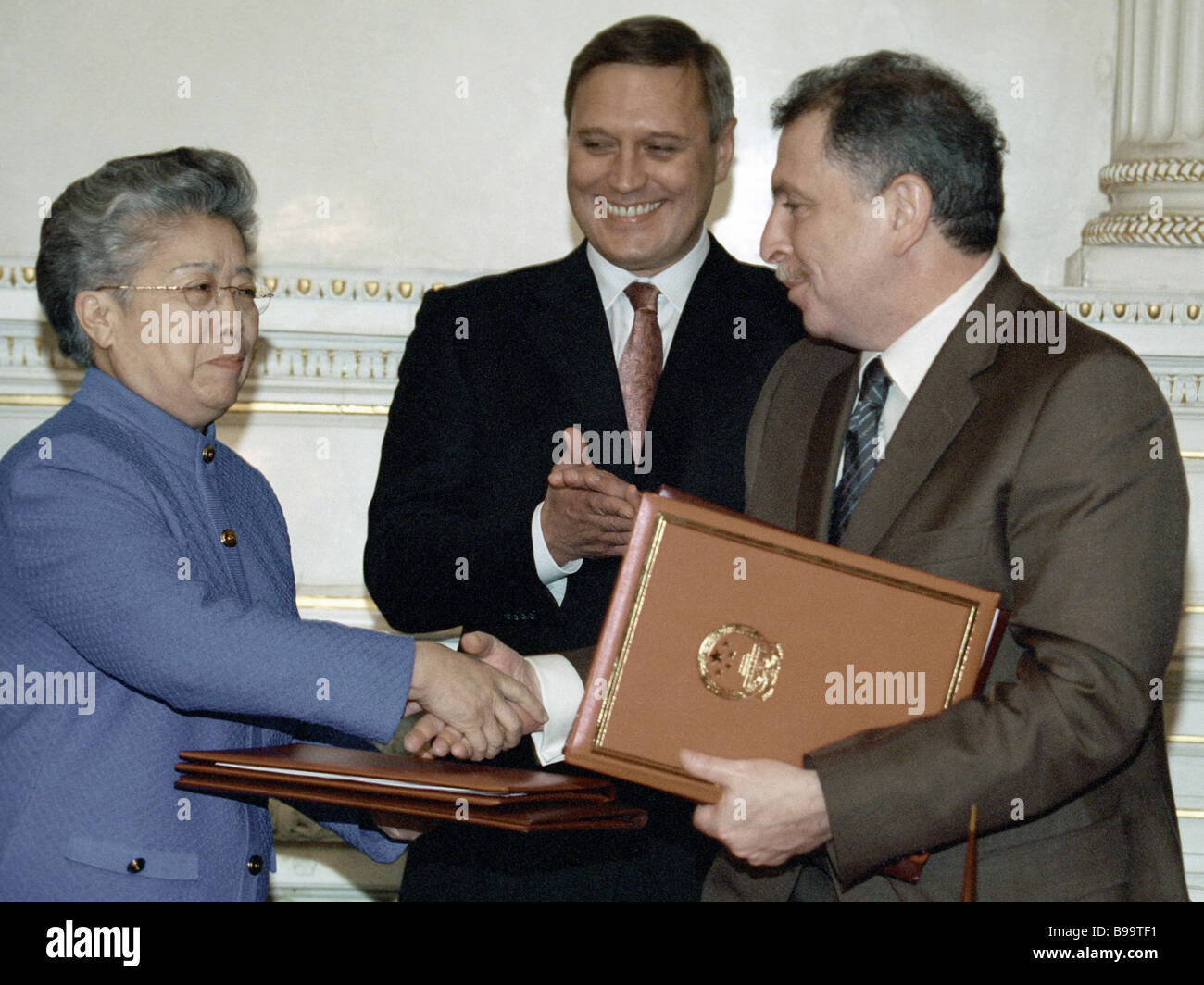 China s State Council member Wu Yi left Russian Vice Premier Ilya ...