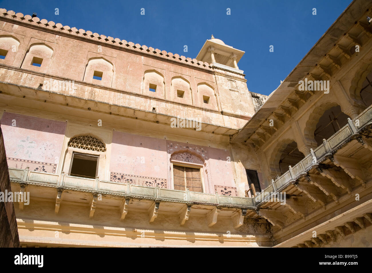 Building in Man Singh I Palace, in the Amber Palace, also known as ...