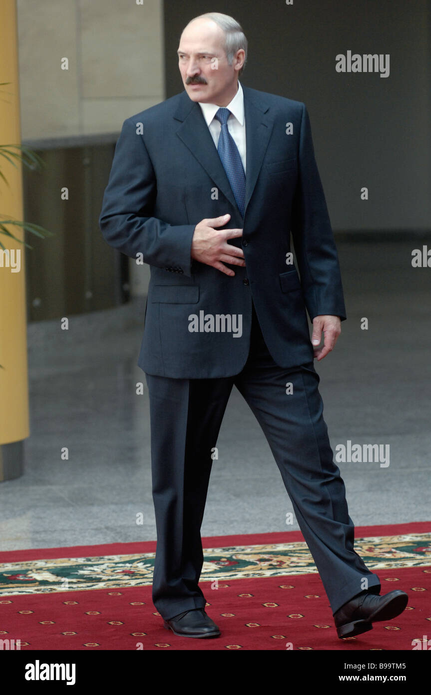 Alexander Lukashenko President of Belarus Stock Photo - Alamy