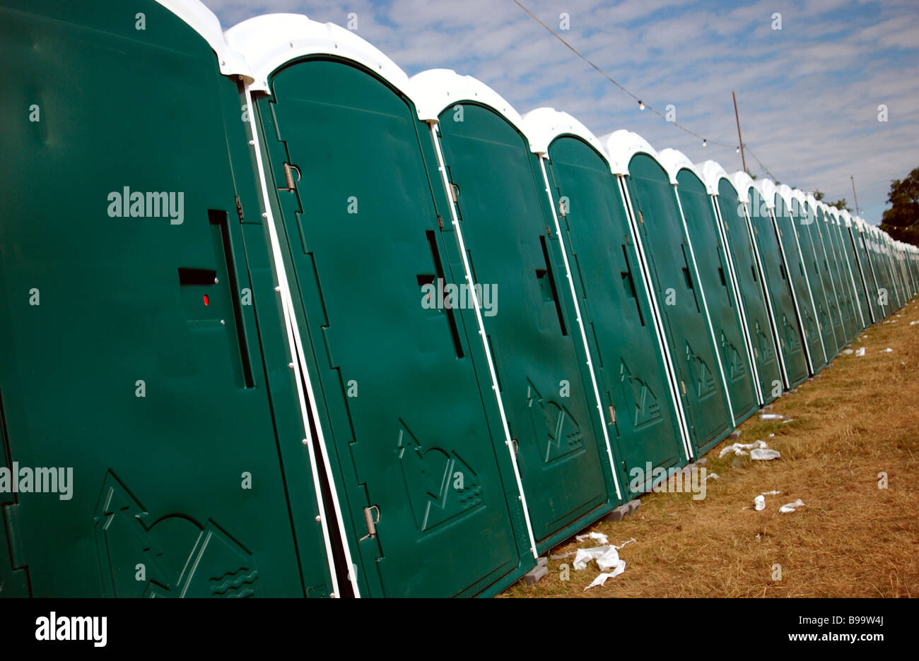 Music festivals toilets hi-res stock photography and images - Alamy