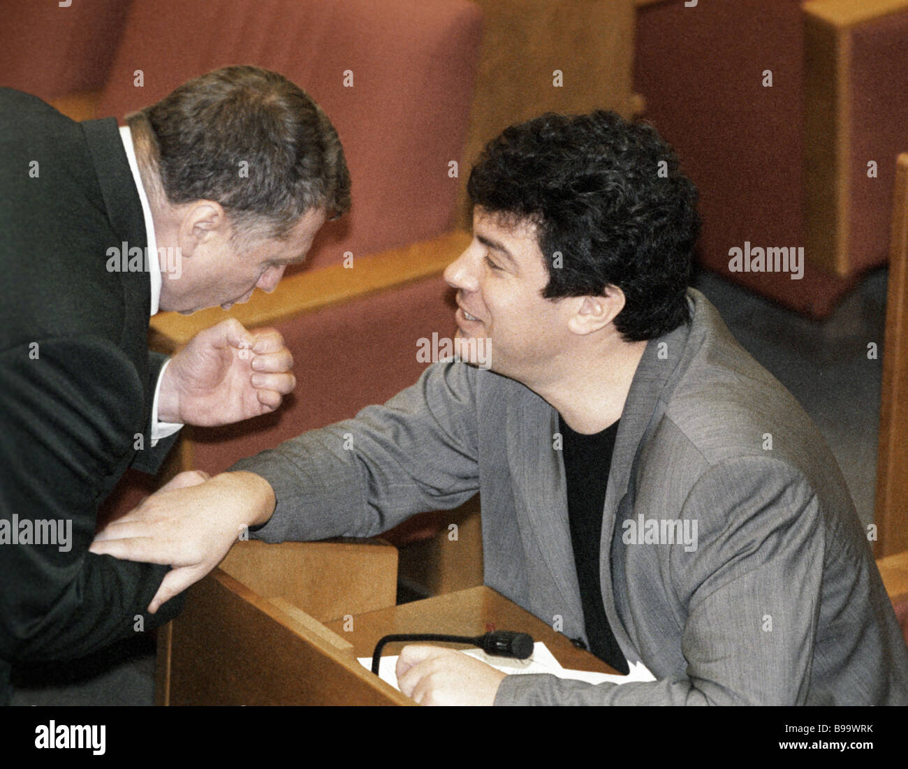 Vladimir Zhirinovsky a deputy speaker of the Russian State Duma left ...
