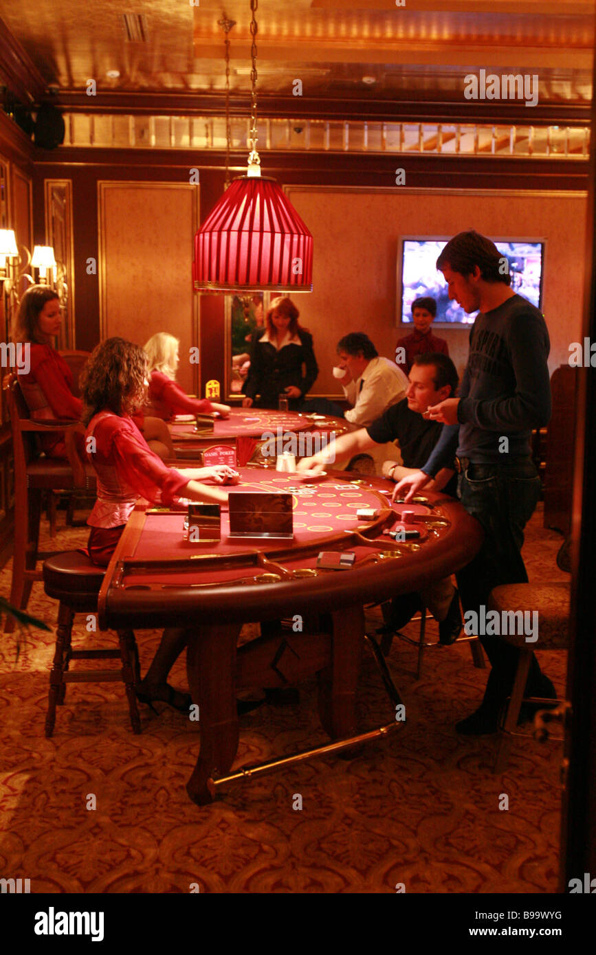 The game room in the Astoria Club where the awarding ceremony of the ...