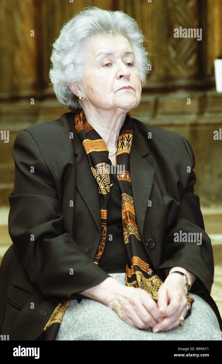 Irina Antonova director of the State Pushkin Museum of Fine Arts Stock ...