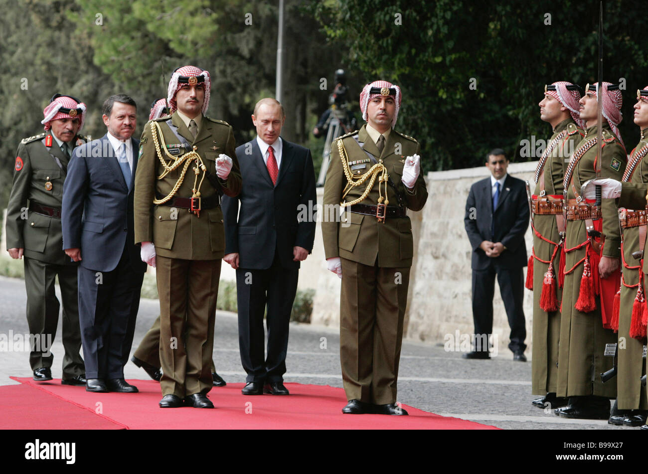 King Abdullah II Bin Al Hussein of Jordan and Russian President ...