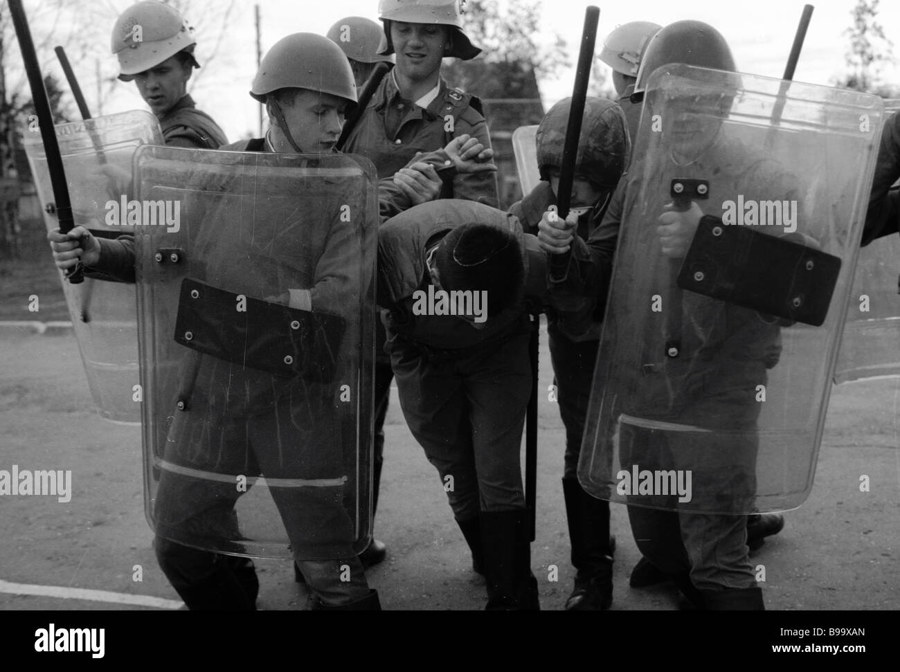 Interior Ministry Force soldiers in training a corrective labor colony ...