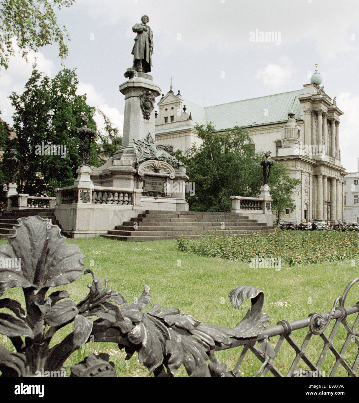 Monument to polish poet Adam Mickiewicz Stock Photo - Alamy