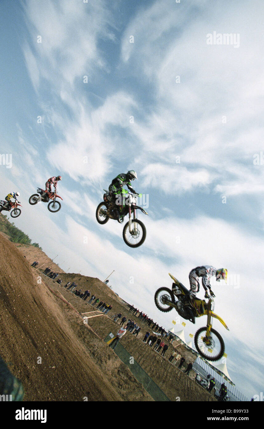 Final racers at the World Motocross Championship Stock Photo - Alamy