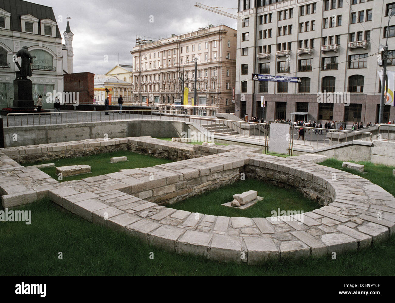 The St Trinity Church foundation in Starye Polya Stock Photo - Alamy